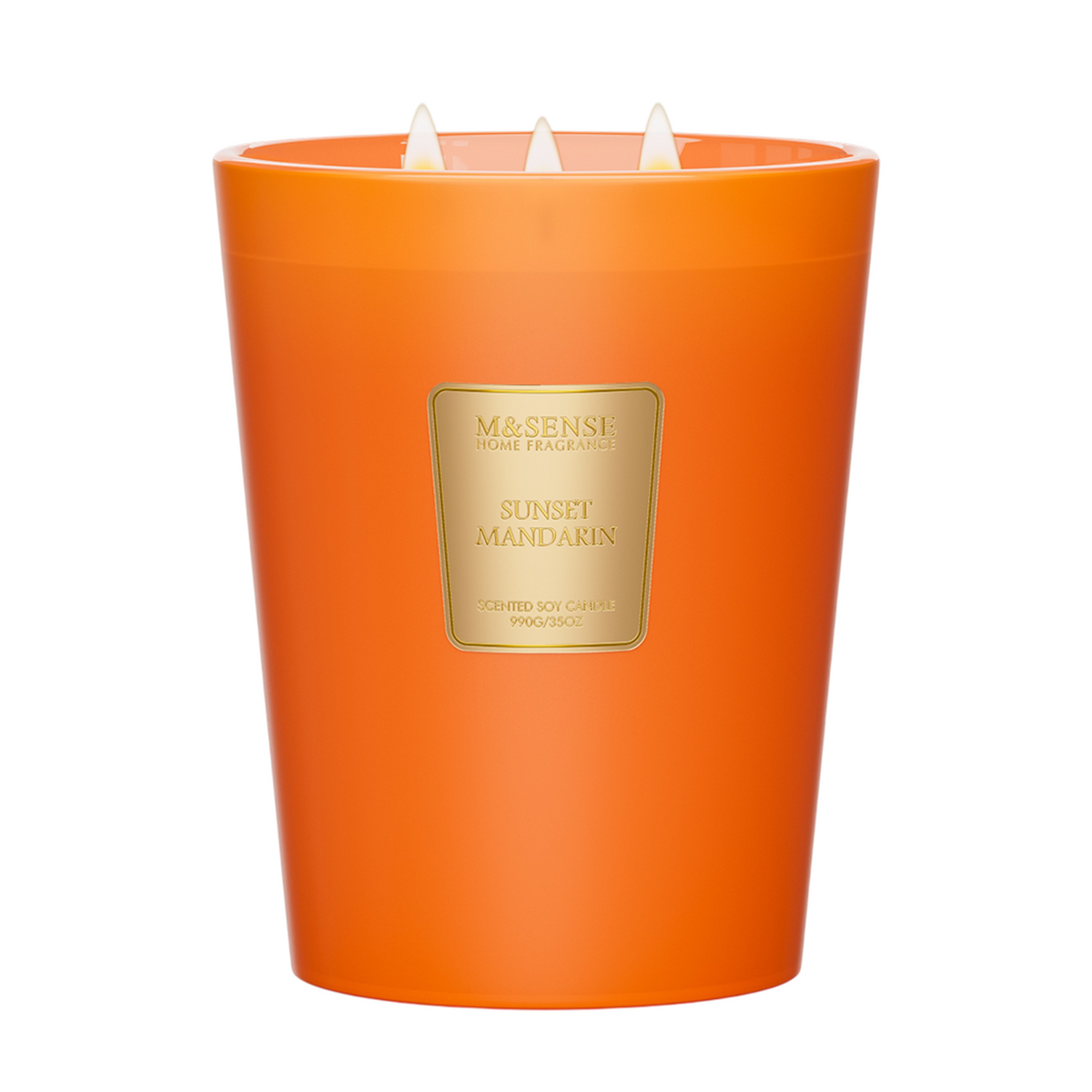 Sunset Mandarin 3-Wick Large Candle – M&SENSE